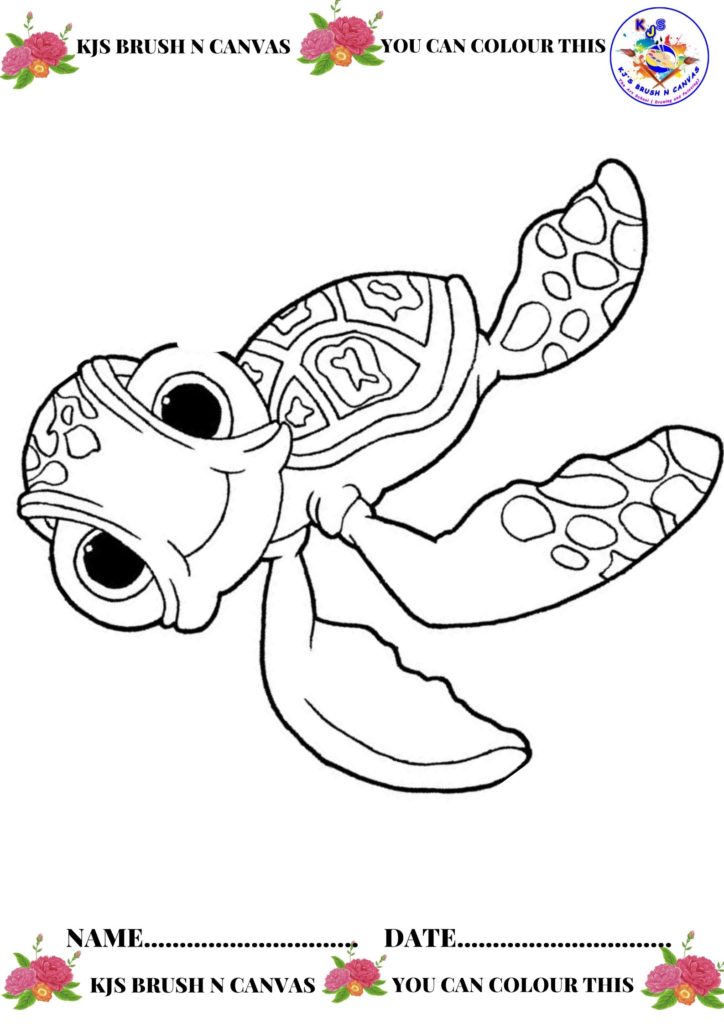 COLOURING PAGE – KJS Brush & Canvass