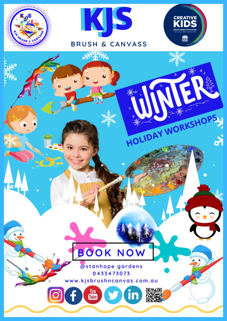 KJS SCHOOL HOLIDAY WORKSHOP – KJS Brush & Canvass